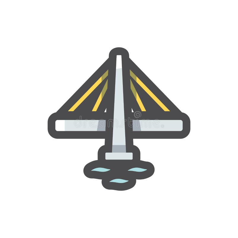 Cable Stayed Bridge Drawing Stock Illustrations – 27 Cable Stayed ...