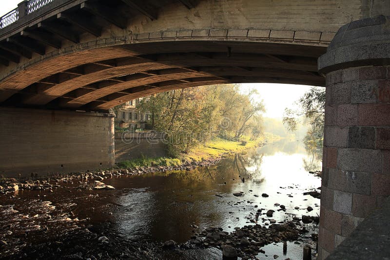 Bridge over the river stock image. Image of contemporary - 66403071