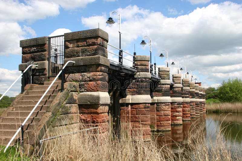 Bridge over River Weaver stock photo. Image of victorian - 15021572