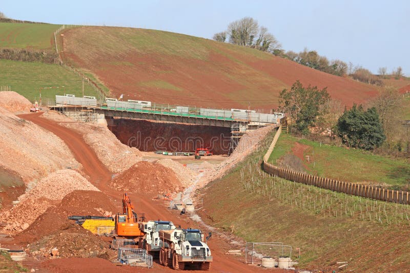 Road Bridge Under Construction Stock Image - Image of highway, south ...