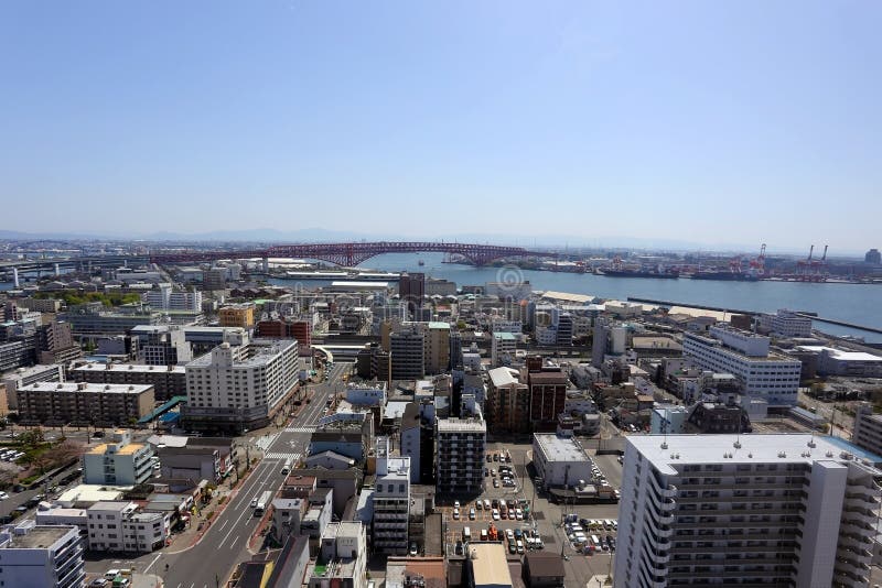 Bridge Over the Sea in Osaka Editorial Image - Image of osaka, canal ...