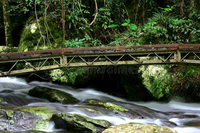 Bridge Over Stream 2 stock image. Image of soft, nature - 12770763