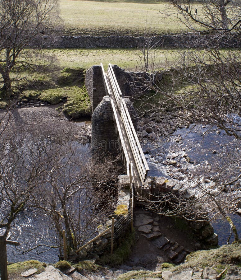 Bridge over the Swale stock photo. Image of british, foot - 19510372