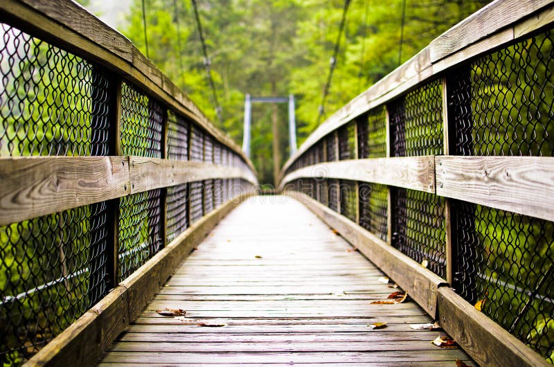 A Bridge Over Troubled Water Stock Image - Image of hiking, tallulah ...