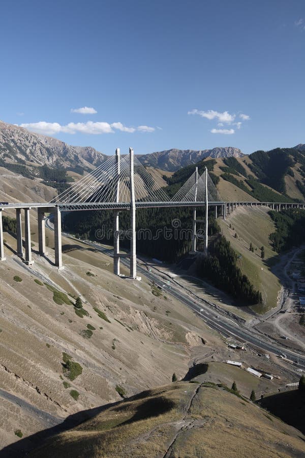 Bridge over valley stock image. Image of tourism, road - 21875511