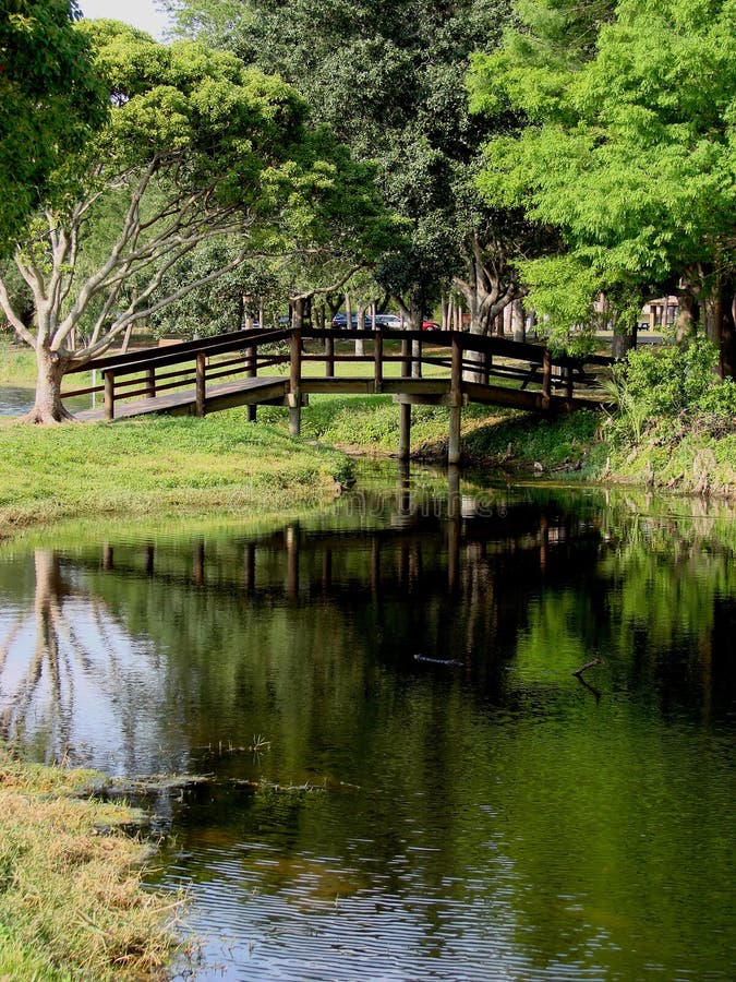 Bridge over Water stock photo. Image of reflections, crossing - 2482822
