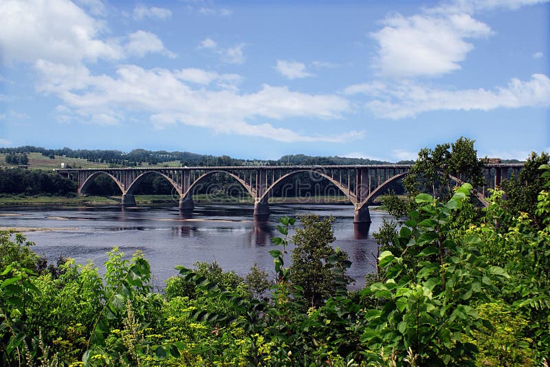 Hugh John Fleming Bridge stock image. Image of transportation - 28947437