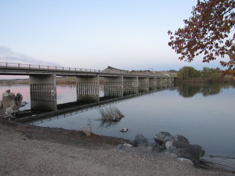 Bridge over Water stock photo. Image of reservoir, water - 80014448
