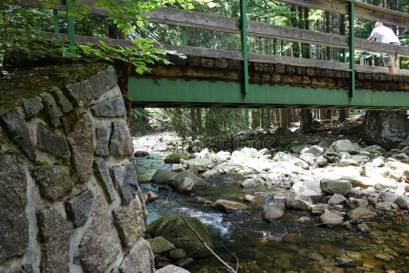 Bridge over water stock photo. Image of water, stones - 165400348