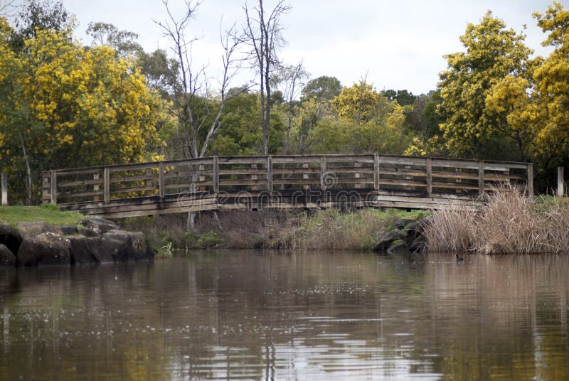 Bridge over water stock photo. Image of nature, trees - 58237698