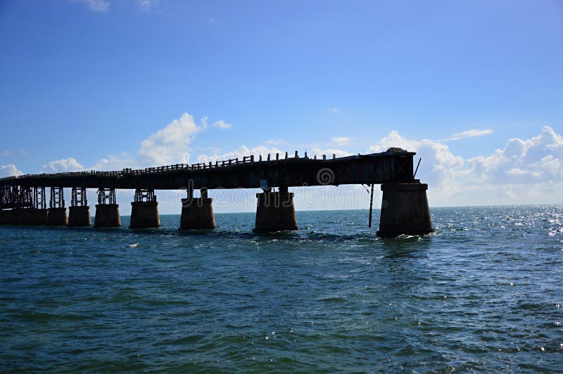 Bridge at the Overseas Highway on the Florida Keys Stock Photo - Image ...