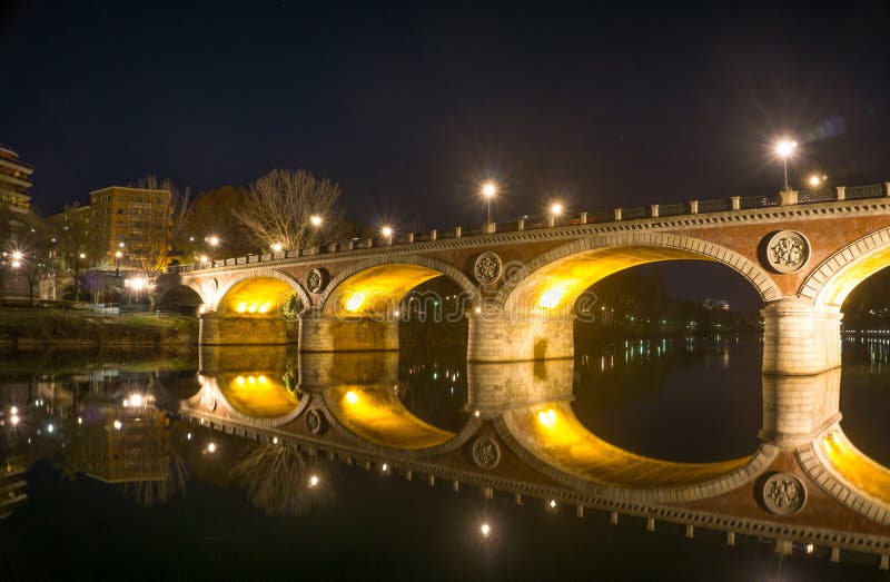 Turin bridge stock photo. Image of valentine, arch, valentino - 54625388