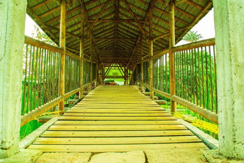 Park Bridge on Tropical Environment Stock Photo - Image of bridge, path ...