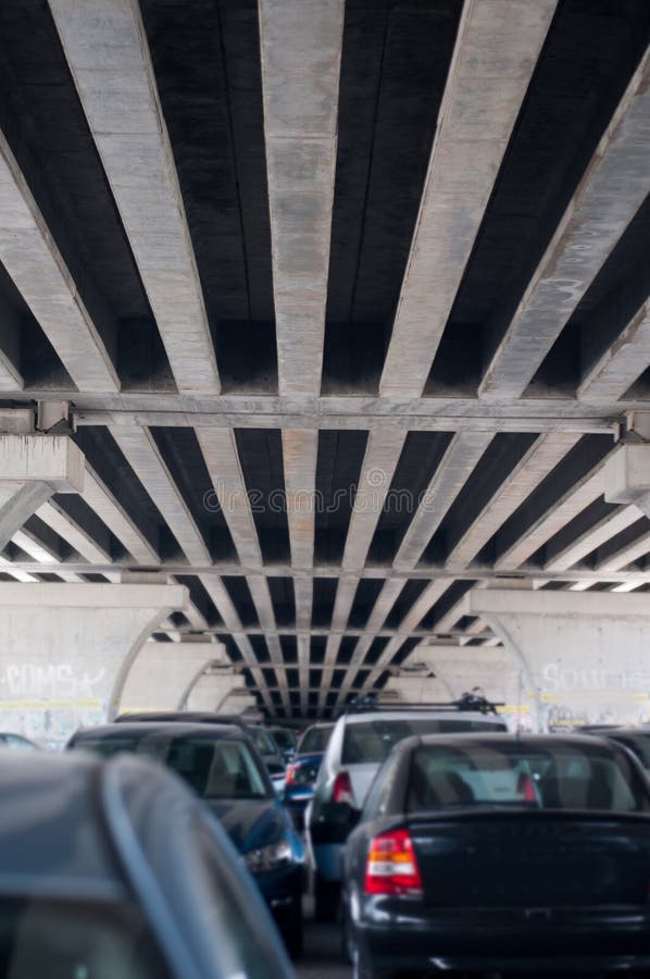 Bridge parking lot stock image. Image of modern, symmetry - 56412821