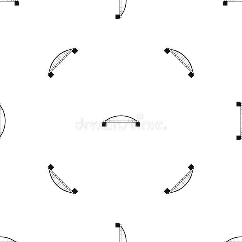 Bridge Pattern Seamless Black Stock Vector - Illustration of graphic ...