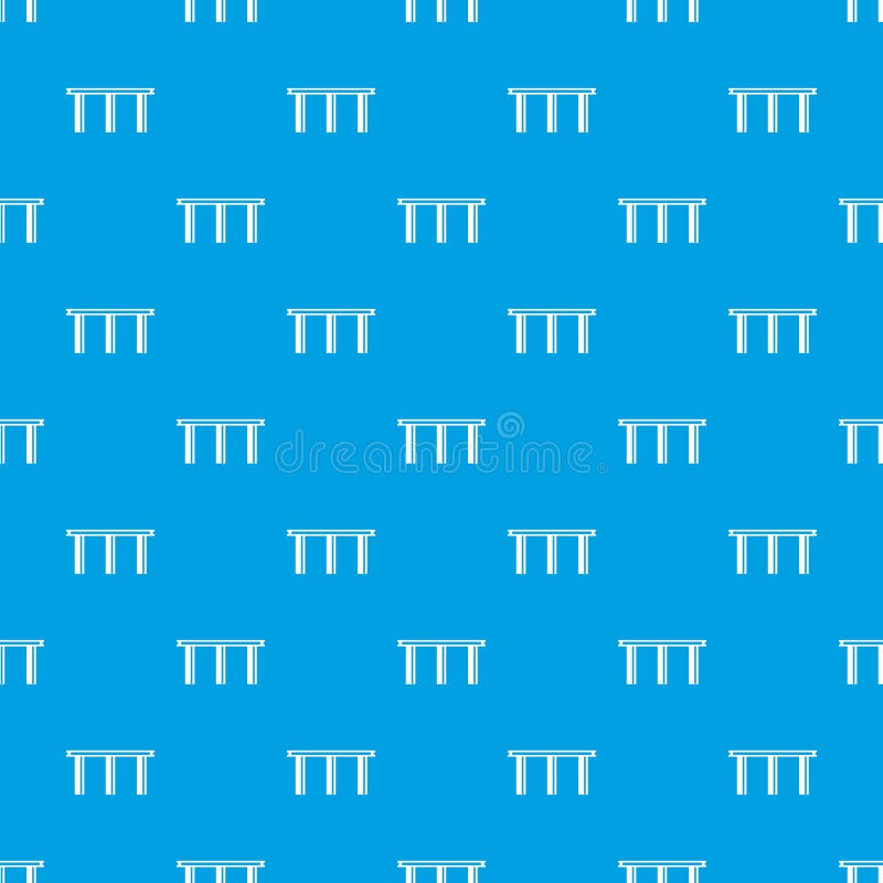 Bridge Pattern Seamless Blue Stock Vector - Illustration of long ...