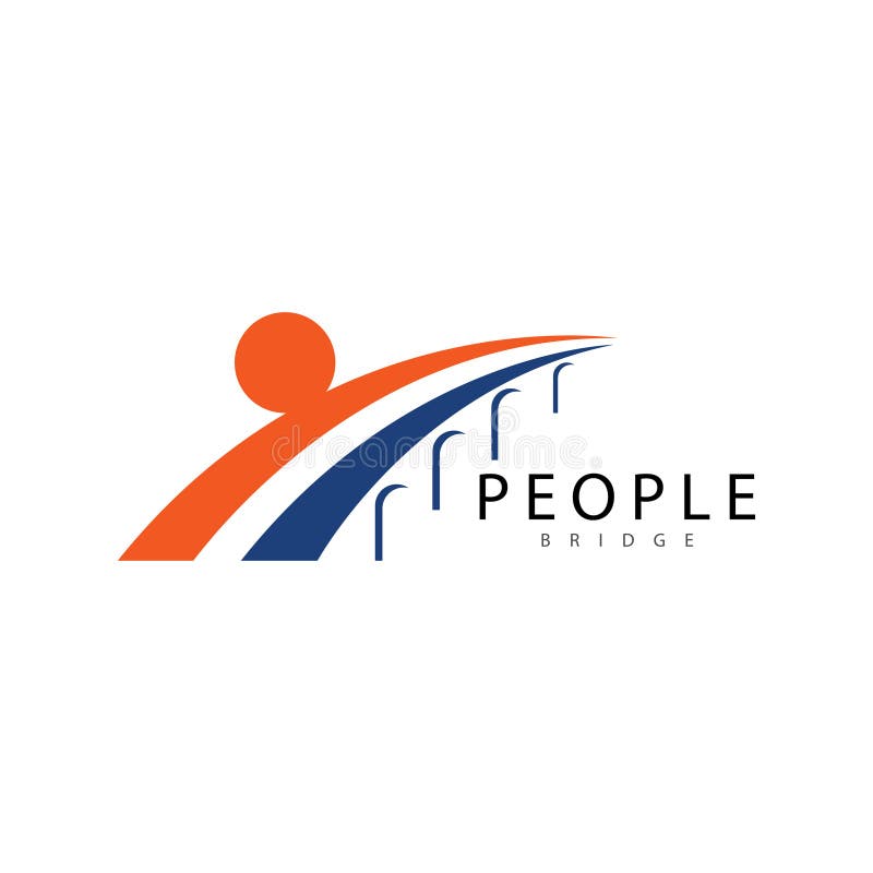 Bridge People Logo Icon Vector Illustration Stock Illustration ...