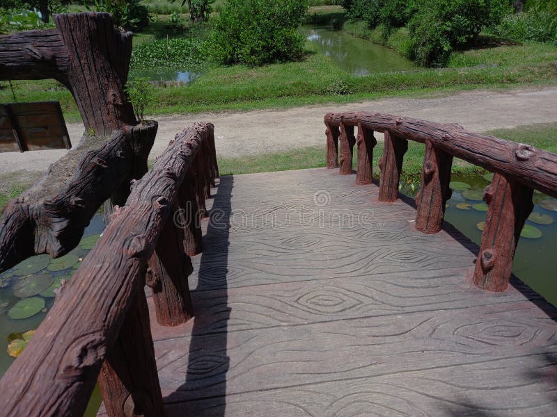 Bridge without People Walking. Stock Image - Image of furniture, table ...