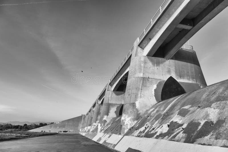 The Bridge Perspective stock photo. Image of view, river - 104706774