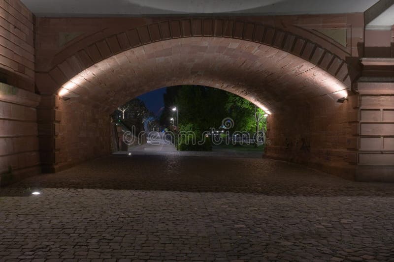 Bridge pier stock image. Image of brick, green, bridge - 14422455