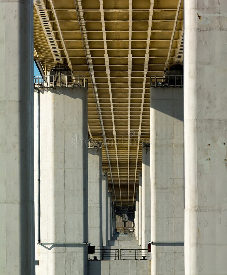 Bridge piers and cornice stock photo. Image of cornice - 38741706