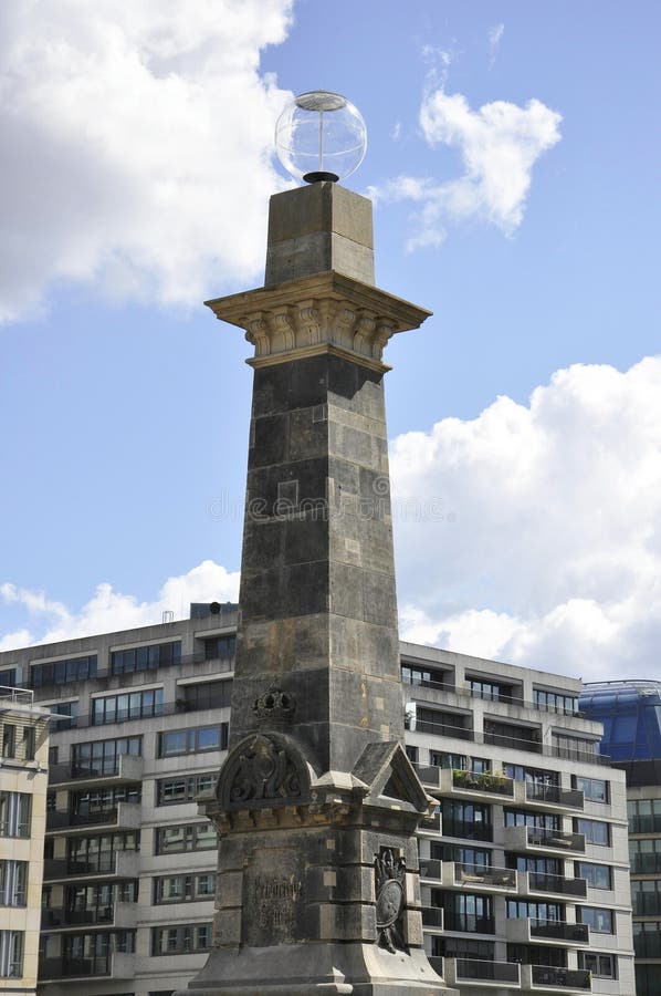 Bridge Pillar from Berlin in Germany Stock Image - Image of capital ...