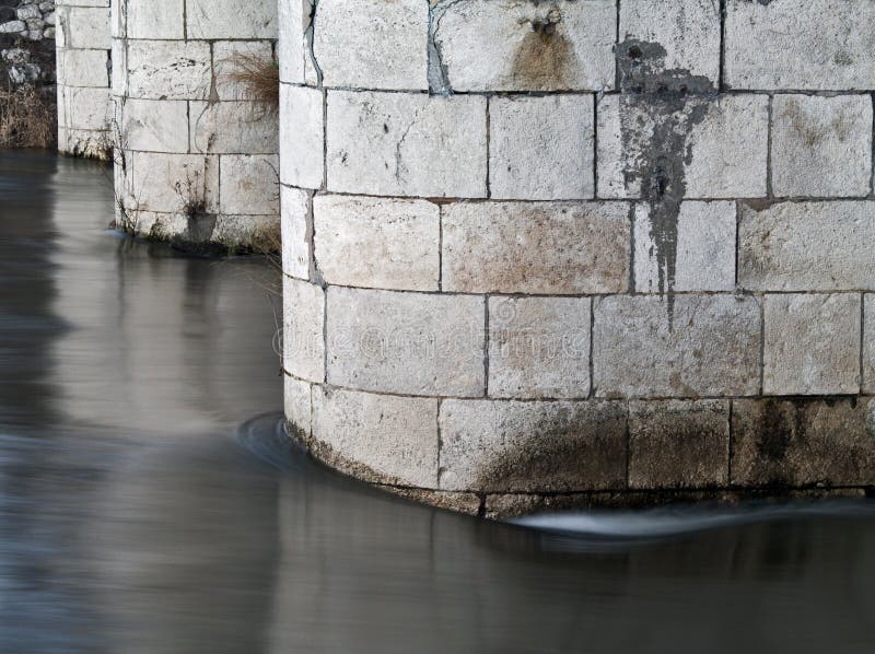 Bridge pillars stock photo. Image of slow, flow, motion - 12977414