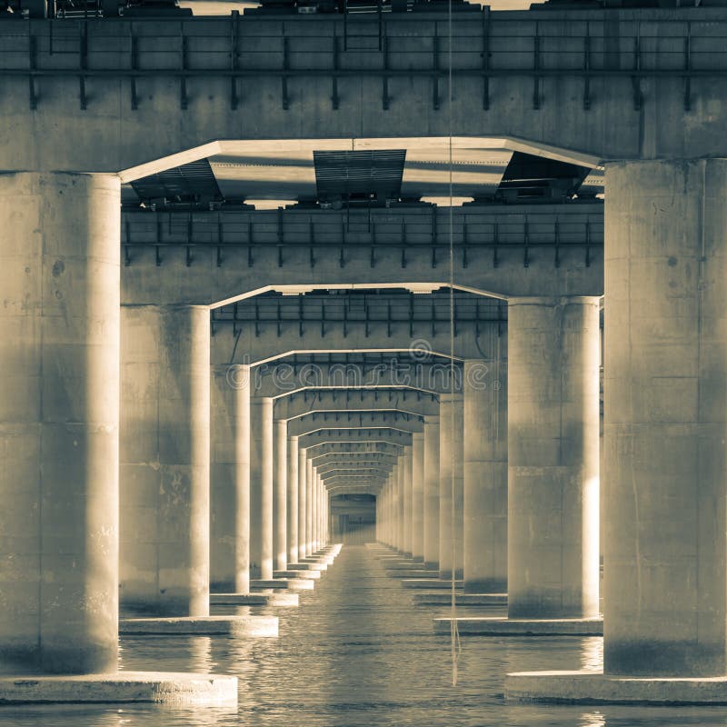 Bridge Pillars stock image. Image of setting, structure - 35698283