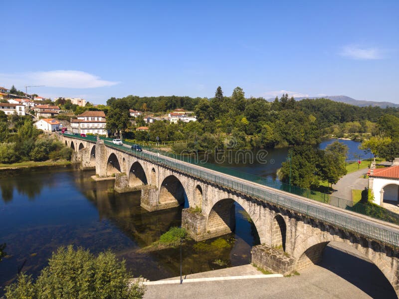 Bridge in Ponte Da Barca, Portugal Stock Image - Image of europe, place ...