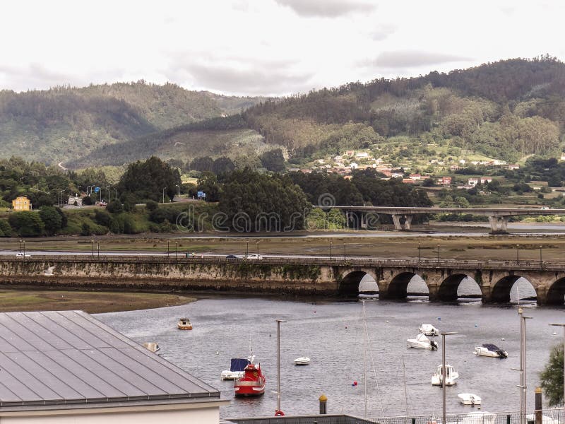 Bridge in galicia stock photo. Image of zone, resources - 243255332