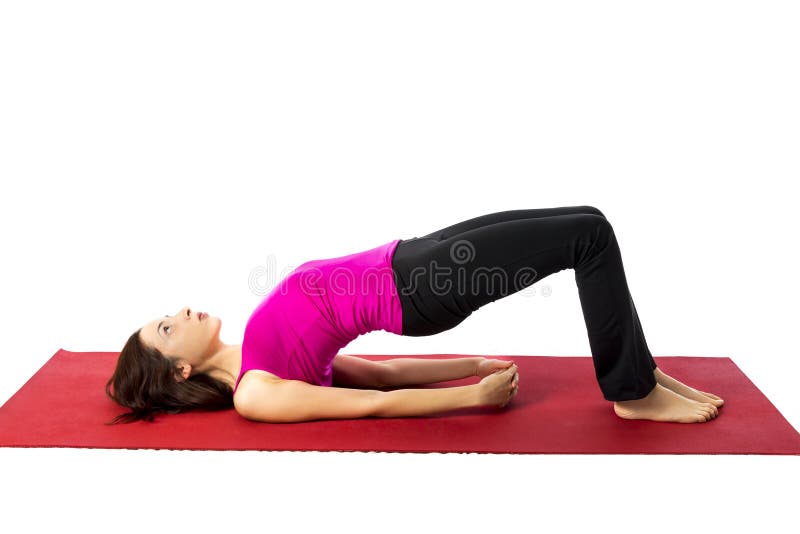 Bridge Pose in Yoga stock image. Image of human, training - 36947701