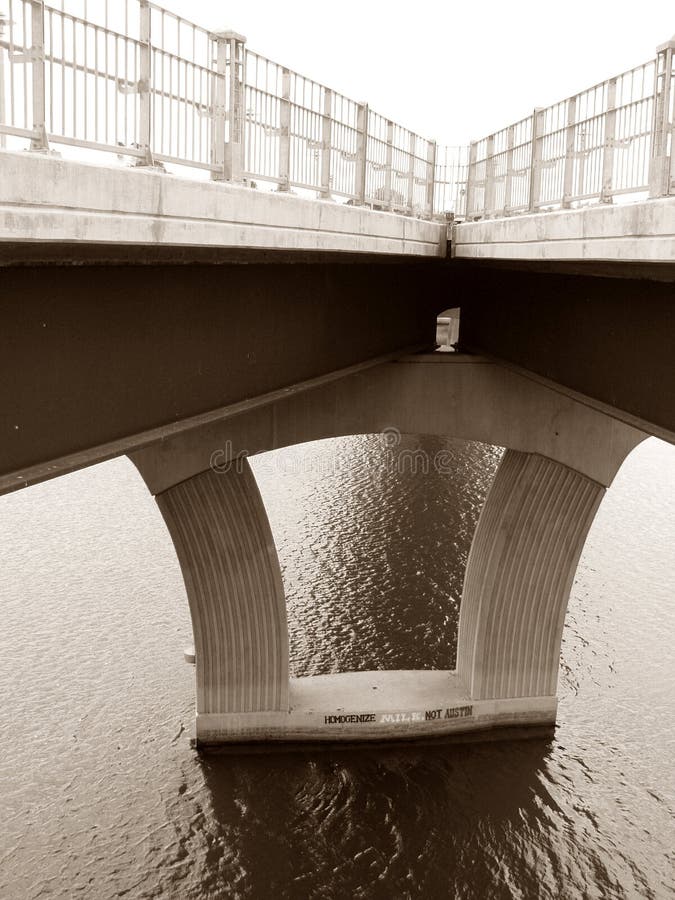 Bridge pylons and supports stock image. Image of underpinning - 757631