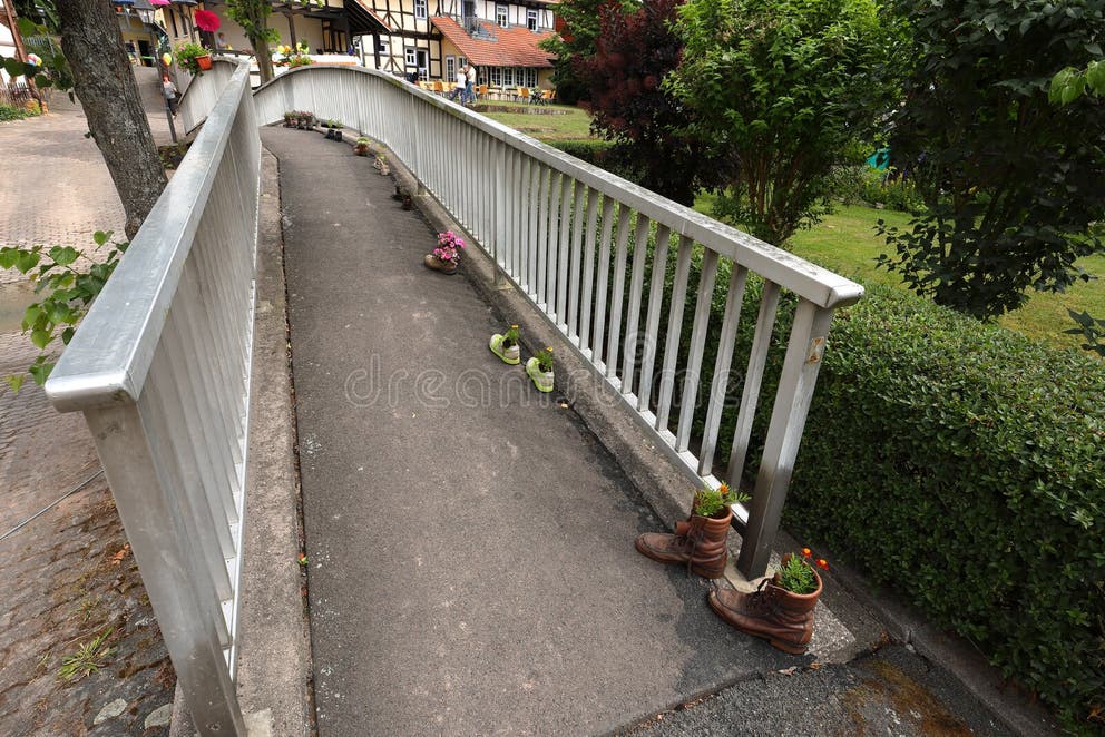 Bridge Railing at the Footpath Editorial Stock Photo - Image of ...