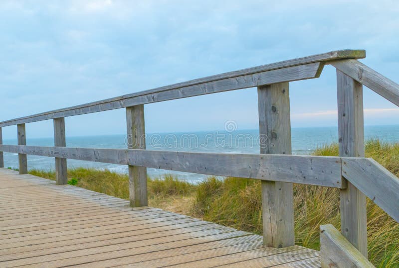 Bridge Railing Next To Beach Stock Image - Image of coastline, railing ...