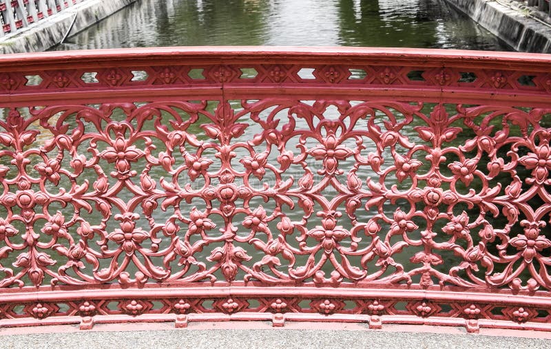 Bridge railing stock photo. Image of steel, iron, cast - 76614460