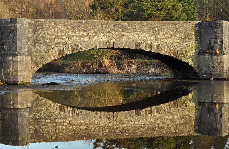 Bridge reflection stock image. Image of arch, tranquil - 23265713
