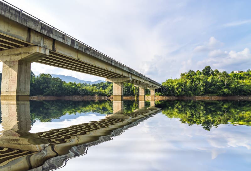 Bridge reflection stock image. Image of shallow, sand - 44205819