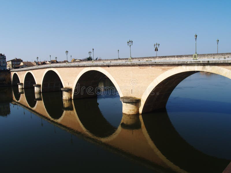 Bridge reflection stock image. Image of compostela, bridge - 70508017