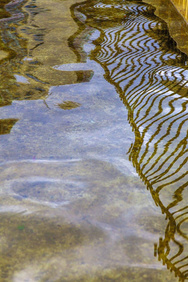 Bridge reflection in water stock image. Image of refraction - 171711265