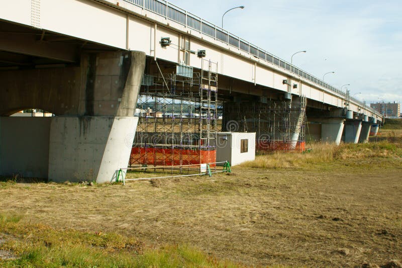 Bridge, repair work stock image. Image of repair, outdoor - 84345115