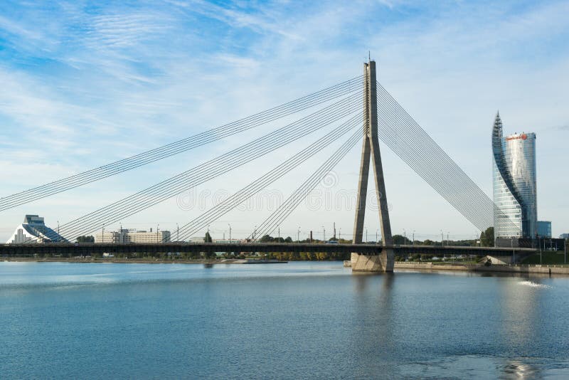 Bridge in Riga editorial photo. Image of capital, exterior - 36972066