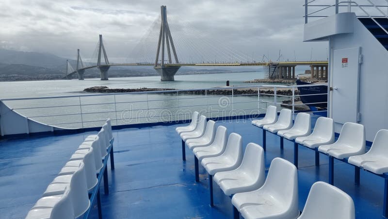 Bridge of Rio Antirio in Patra Greece Stock Image - Image of corinth ...