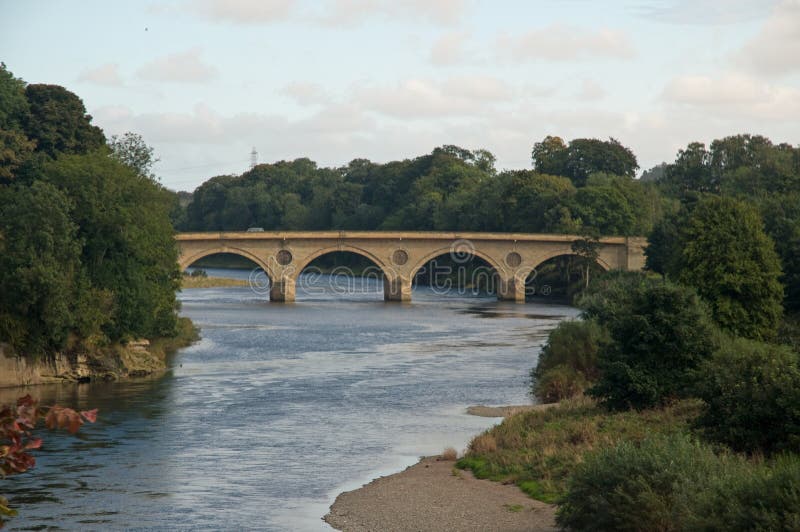 Coldstream Bridge, Borders, Scotland Stock Image - Image of tweed ...