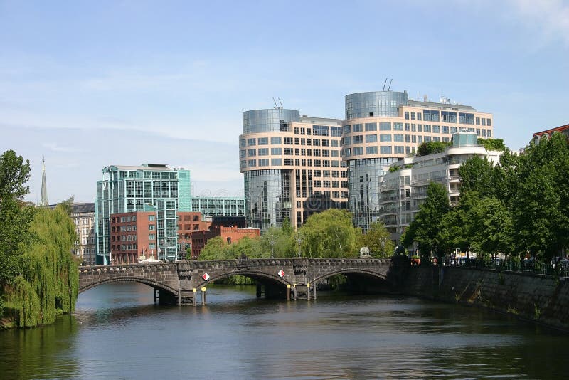 Bridge river architecture stock image. Image of dark - 25294743