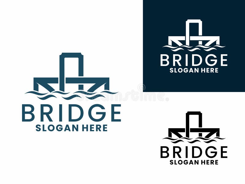 Bridge with River Logo Design Vector. Bridge Logo Design Vector ...