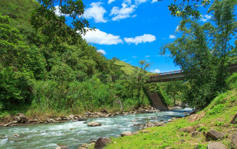 Bridge and river stock photo. Image of philippines, bukidnon - 32968348