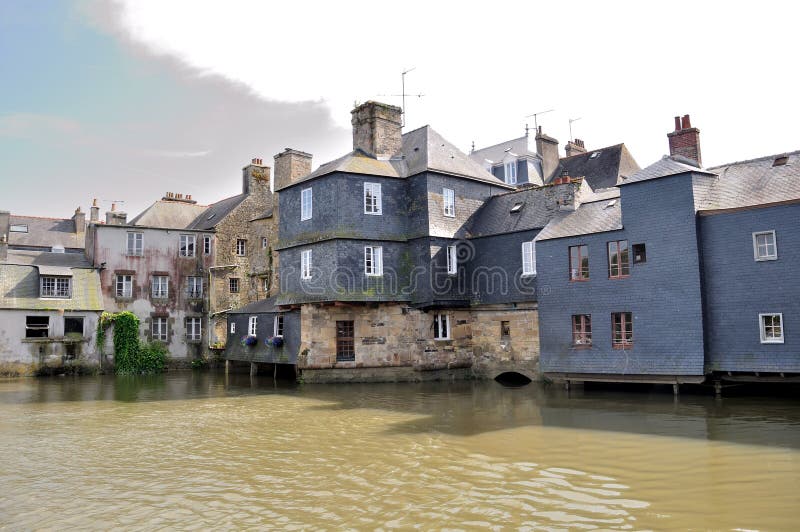 Bridge of Rohan in Landerneau Stock Image - Image of river, stilt ...