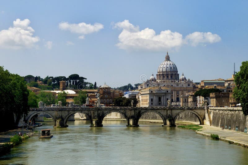 Bridge in Rome stock photo. Image of history, urban, street - 3770364
