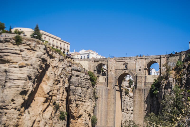 Bridge in the Ronda stock photo. Image of ronda, beautiful - 168747880
