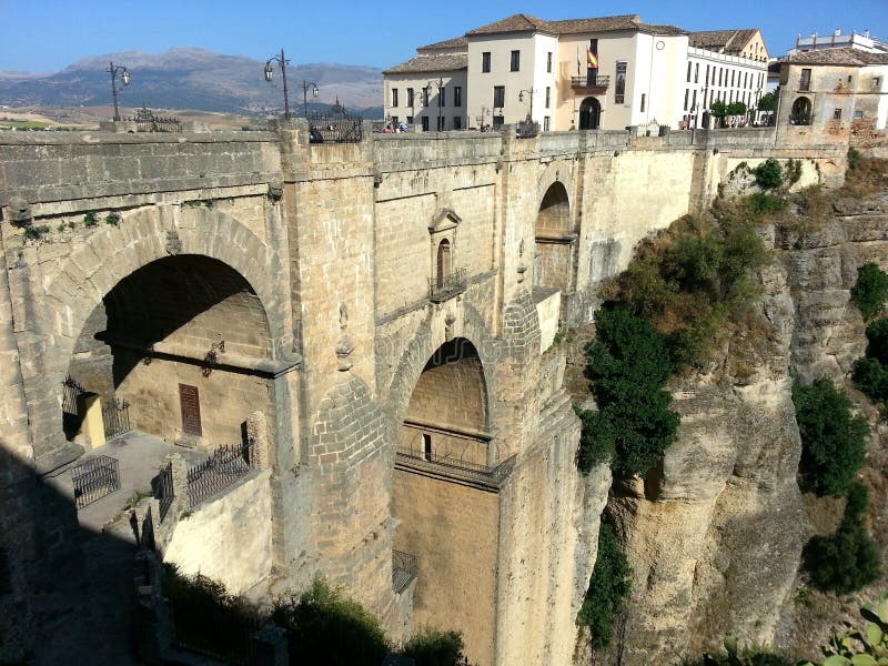Ronda bridge stock image. Image of high, outdoors, architecture - 51204681
